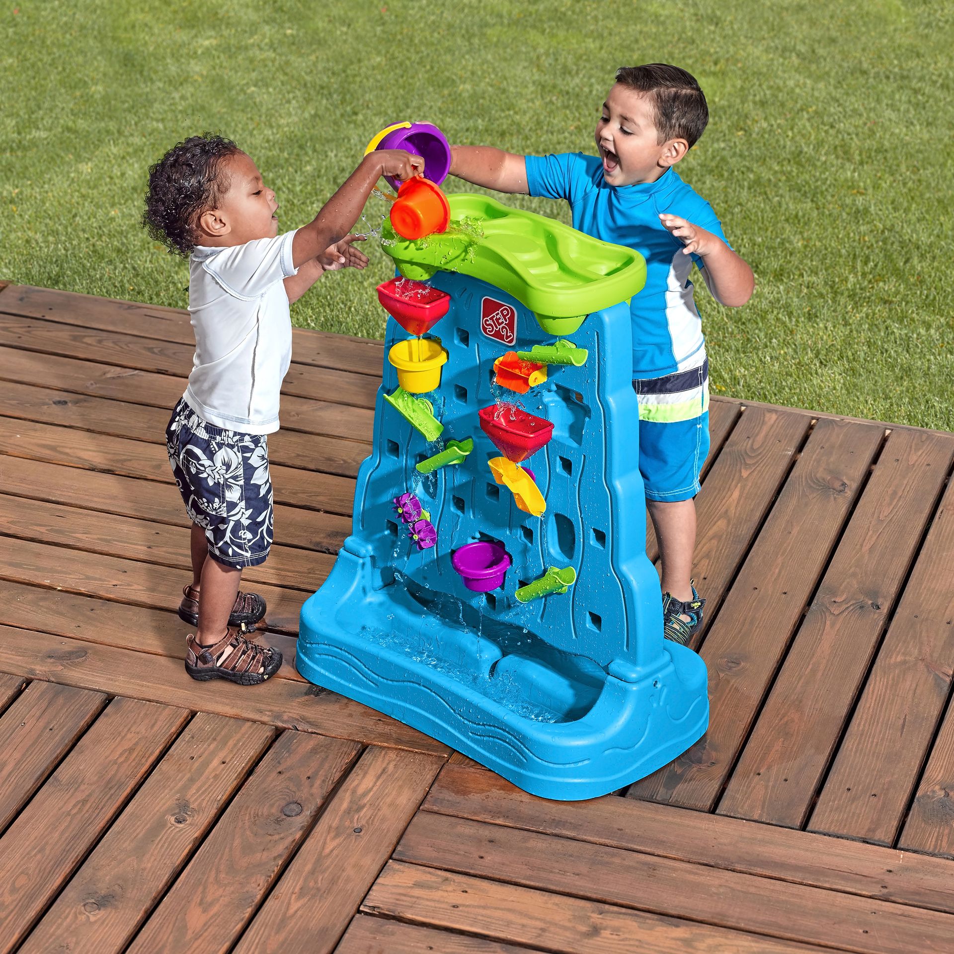 Step2 Waterfall Discovery Wall kopen - Toys and Garden