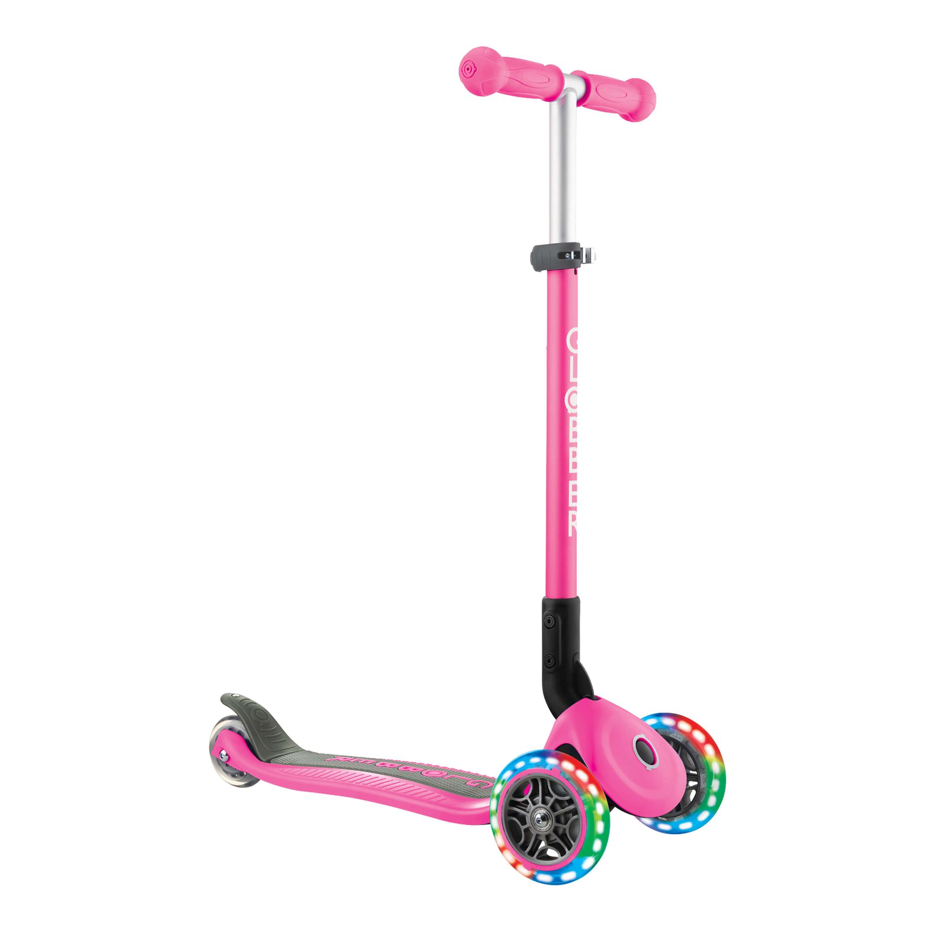 Globber Primo Foldable Lights Step Roze | Roze | 43210-PINK