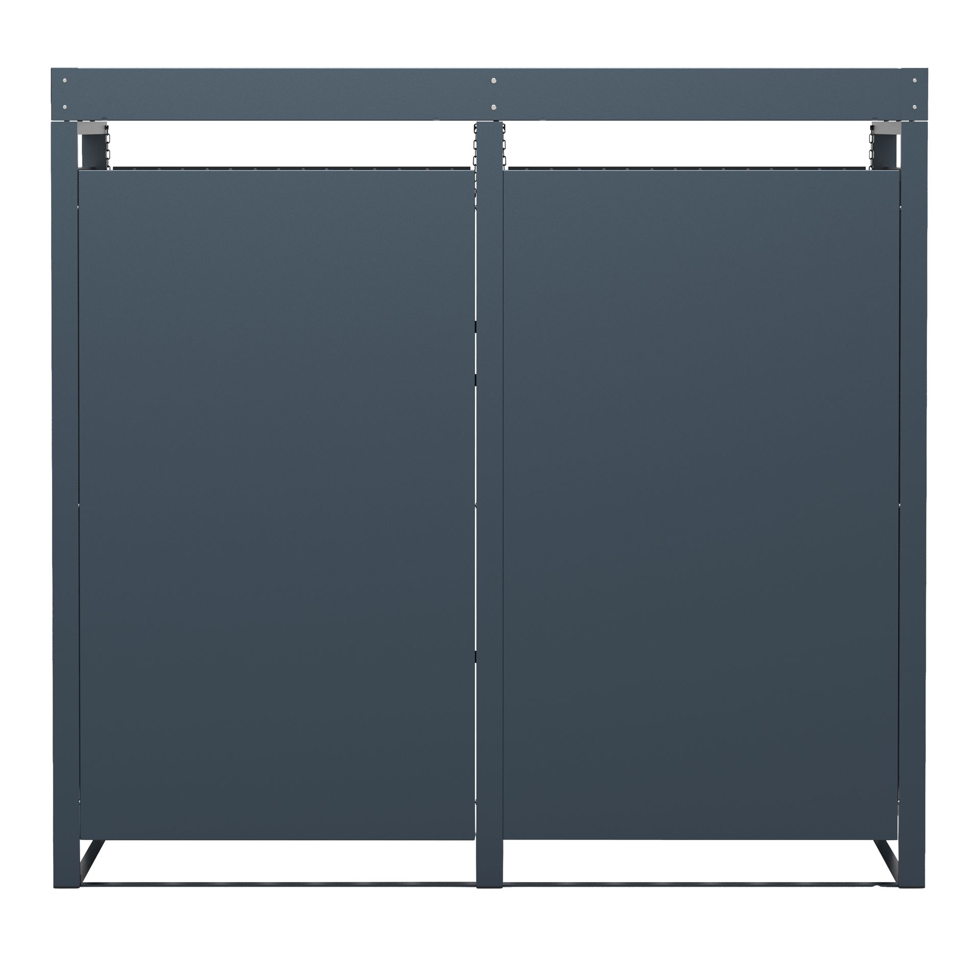 AXI Leon Containerombouw met Louis Pakketbrievenbus Antraciet/Houtlook – 2 containers | 2 | A093 ...