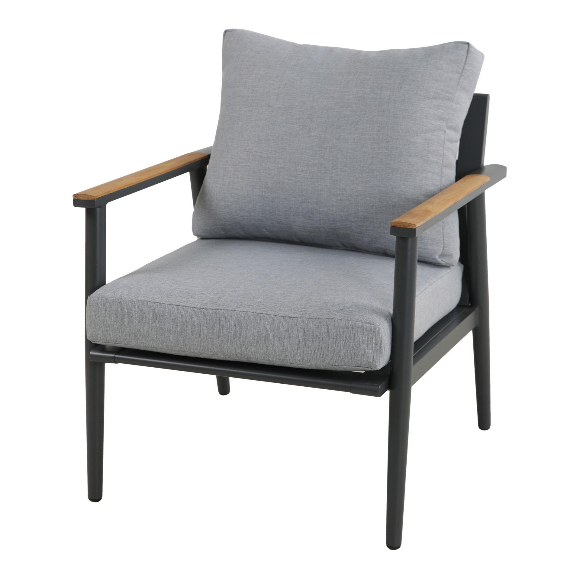 AXI Bibi loungeset 4-delig met bank, tafel en twee stoelen Antraciet ...